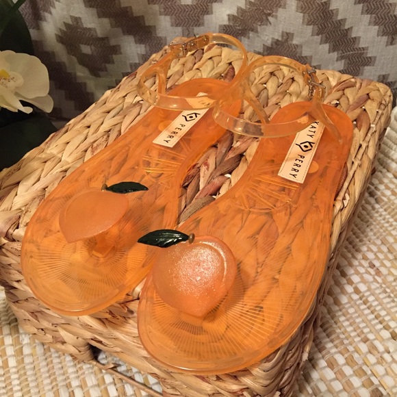 Katy Perry Collections | Shoes | Katy Perry Peach Geli Gelly Sandals ...